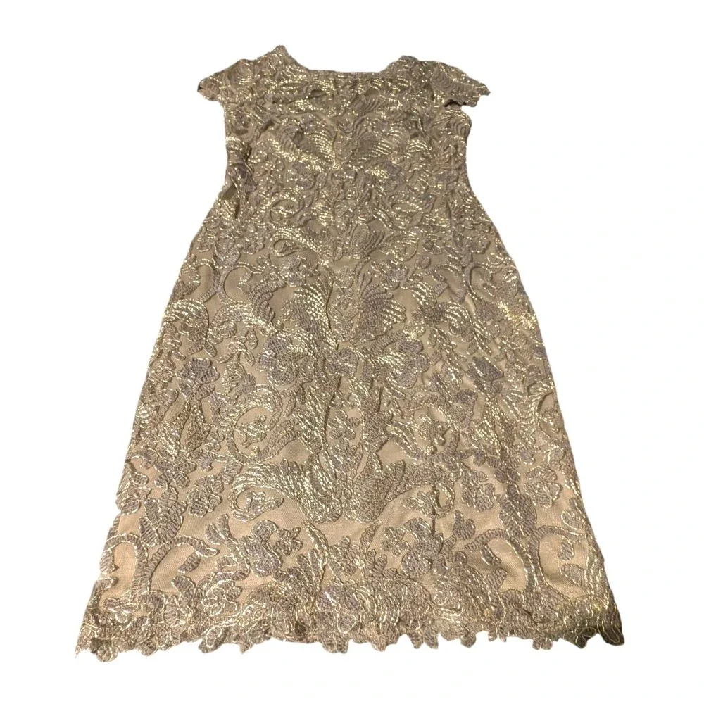 Tadashi Shoji | Dresses | Tadashi Shoji Embroidered Cocktail Dress 6p ...